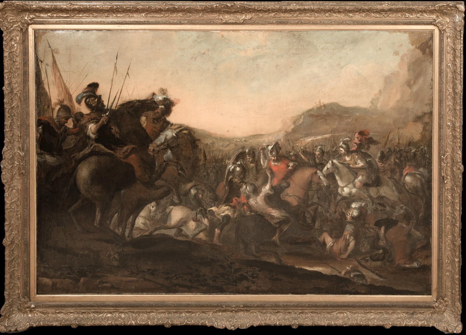 Large 17th Century Christian Ottoman Cavalry Battle Il Borgognone (1628 ...