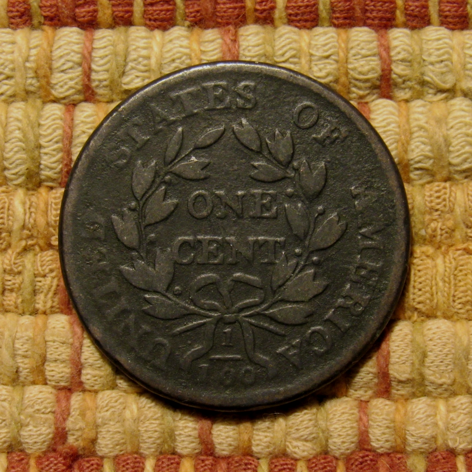 1801 DRAPED BUST LARGE CENT, S-224, G/VG ~ ORIGINAL, FULL DATE ...