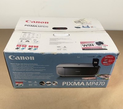 Canon Pixma MP470 All-In-One Inkjet Printer NEW Open Box Print Scan ...