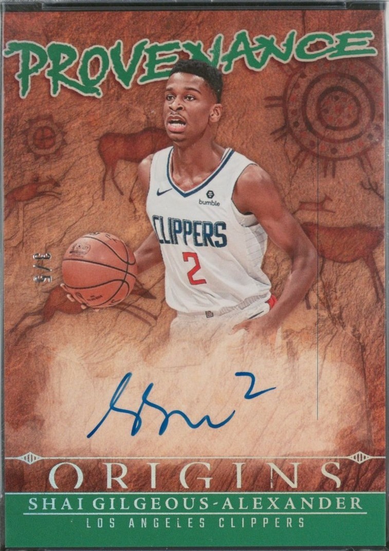 2024-25 Panini Origins - Provenance Autographs Shai Gilgeous-Alexander ...