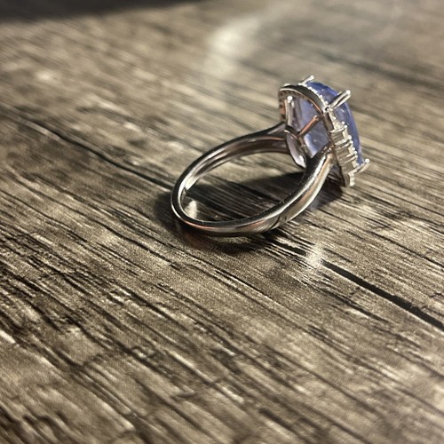 UTC 925 Sterling Silver Thailand Blue Sapphire & CZ Unisex Ring Halo | eBay