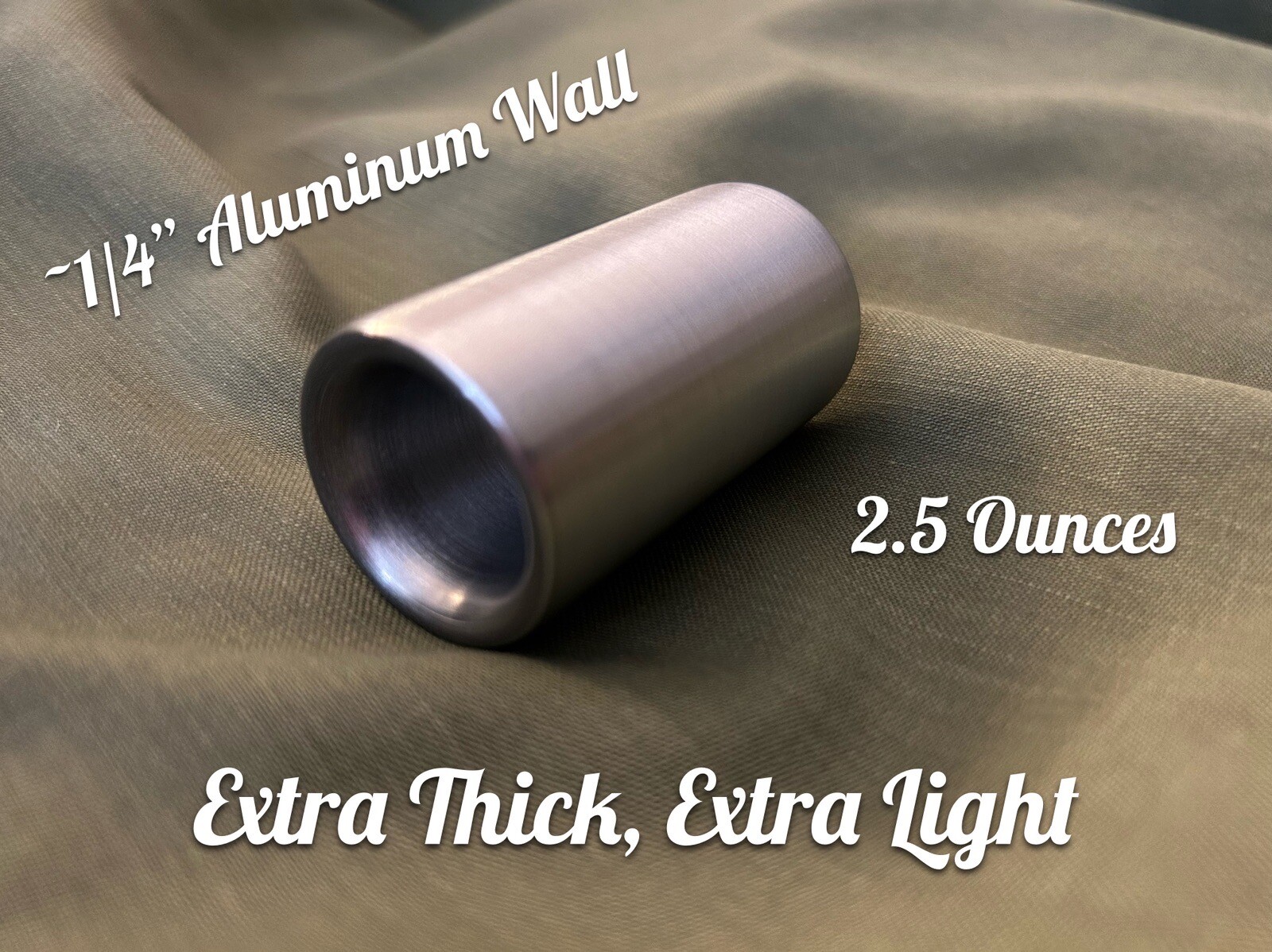 JSA Al40 “Mallet of Fortune” Aluminum Guitar Slide (US Ring Size - 11 ...