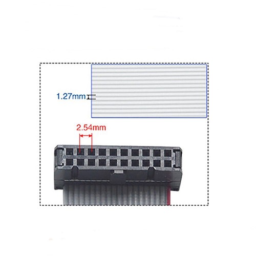 1Pcs 2.54mm Pitch 2x30 Pin 60 Pin 60 Wire IDC Flat Ribbon Cable Length ...
