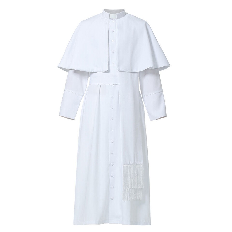 Catholic Bishop Cassock with Belt Roman Soutane Priestly Cassock Clergy ...