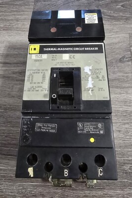 Square D KA36150 3 Pole 150 Amp 600V I-Line Circuit Breaker ...