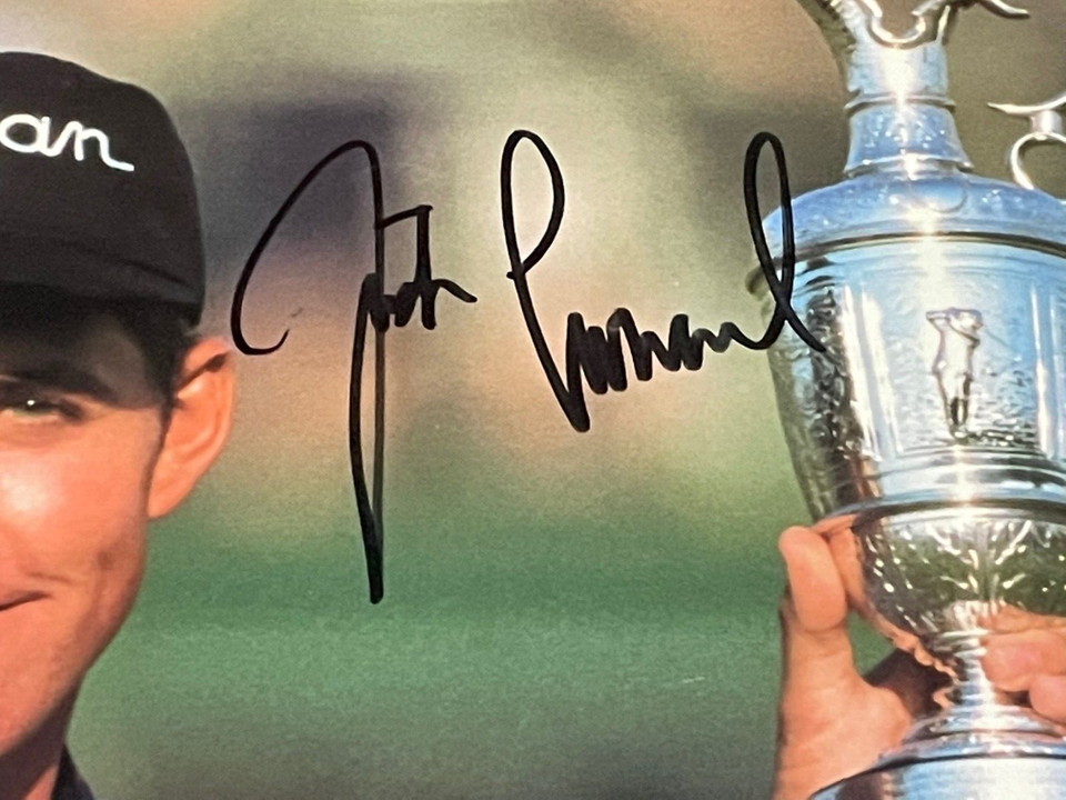 JUSTIN LEONARD 1997 BRITISH OPEN WINNER RARE SIGNED TITLEIST POSTER | eBay