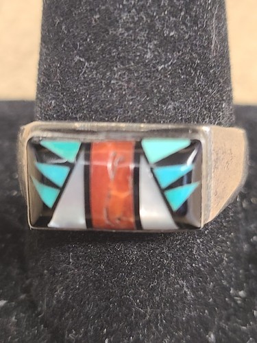 Sam Begay 925 Multistone Ring 7.8 Grams Size 11.5 | eBay