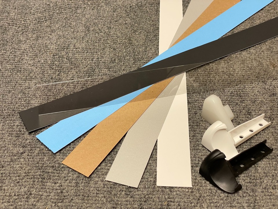 Vidmar Paper Clear Plastic Cover Drawer Label Edge Backing Stanley GREY ...