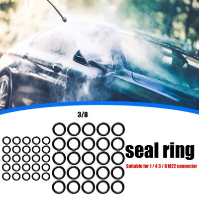 50 Pressure Washer O Rings Hose Ring Kit For 1/4" 3/8" M22 Quick ...