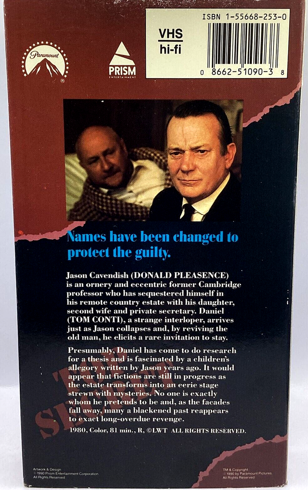 Deep Cover (VHS) Rare OOP New - Tom Conti, Denholm Elliott, Donald ...