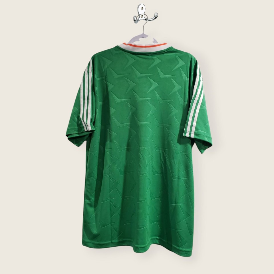 IRELAND JERSEY 1990 HOME- RETRO - GREEN - Large (Run Small) | eBay