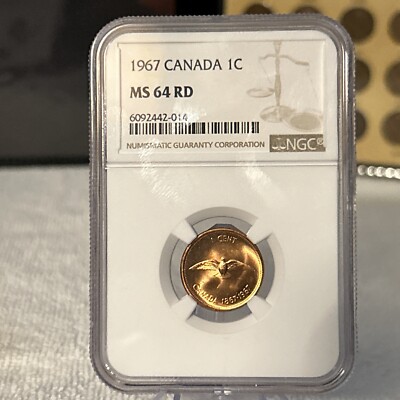 1967 Canada 1c MS 64RD | eBay