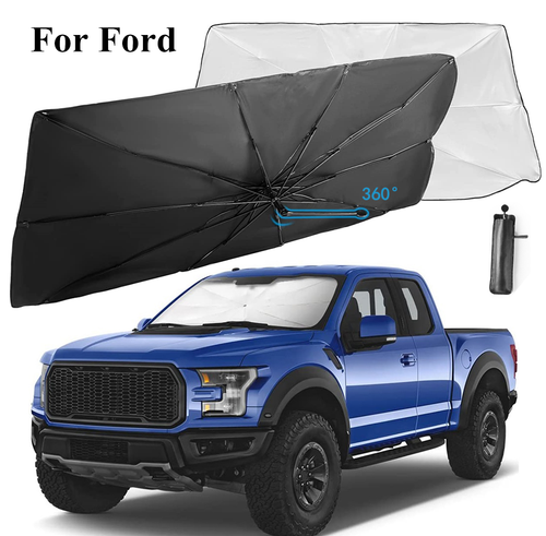 [2023 UPDATE] For Ford Car Windshield Umbrella Sun Shade W/ 360 ...