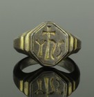 ANCIENT MEDIEVAL SILVER RING WITH CHRISTOGRAM - CIRCA 15TH C AD | eBay