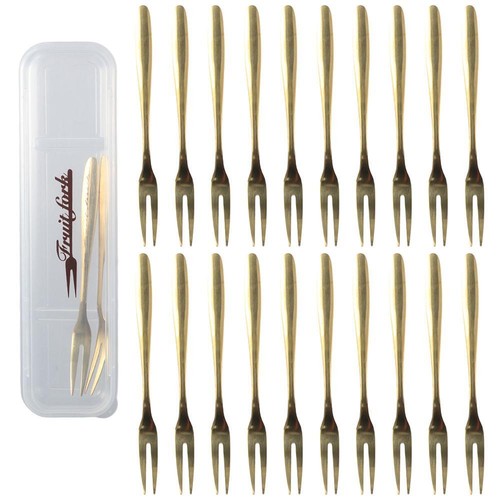 20 Pcs Small Dessert Forks Stainless Steel Small Forks Fruit Fork ...