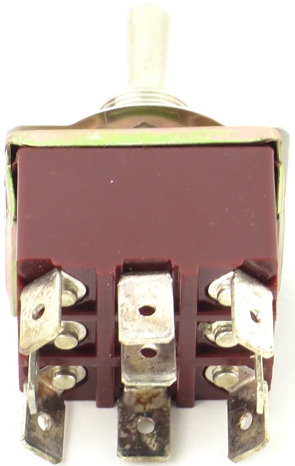 (4) YC-332-AYD Toggle Switches 32A 250VAC 3P 9 Spade Terminal On/Off/On ...