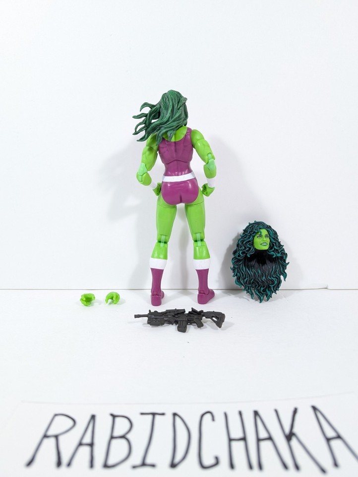 Custom Head Marvel Legends She Hulk Purple Action Figure Retro Wave ...