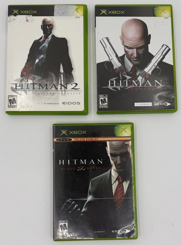 CIB Microsoft Xbox Lot Of 3 Hitman 2, Contracts & Blood Money Fast Free ...