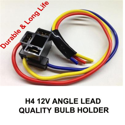 H4 3 Pin Headlight Replacement Bulb Holder Connector Plug Wire Socket ...