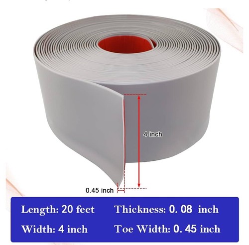 Flexible Wall Base Baseboard Molding Trim, 4 Inch(W) X 20 Ft Self ...