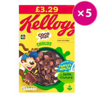 Kellogg's Coco Pops Chocos 430g X5 Boxes | eBay