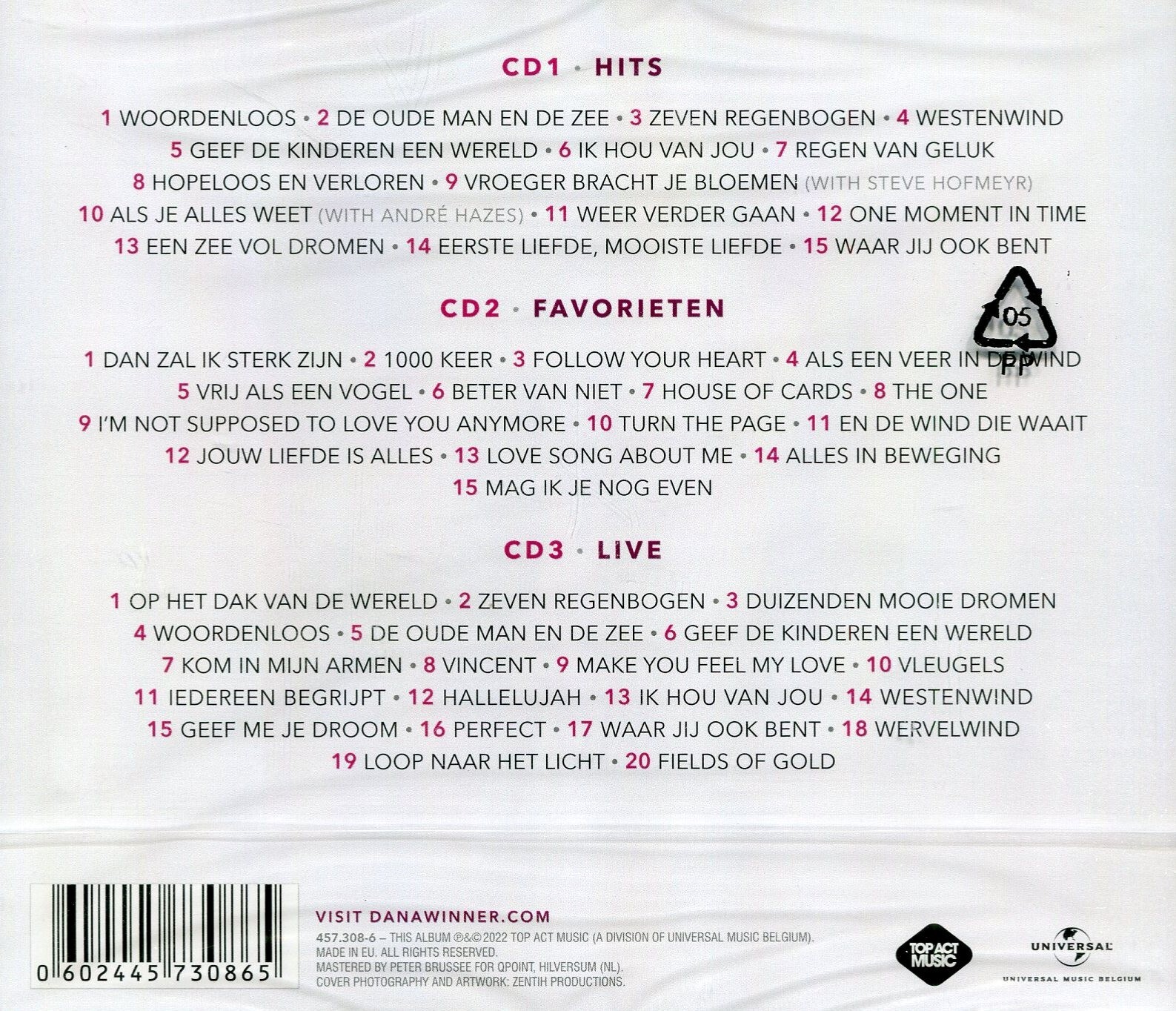 Dana Winner : 30 - The best of Dana Winner - Hits, Favorites, Live (3 ...