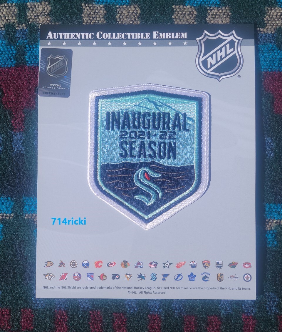Official NHL 2021 2022 Seattle Kraken Inaugural Season Collectible ...
