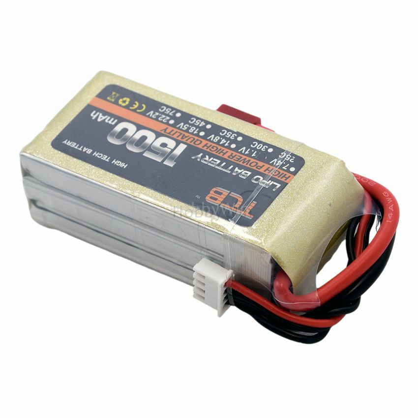 11.1V 3S 1500mAh 25C LiPO Battery T plug for RC Model Airplane ...