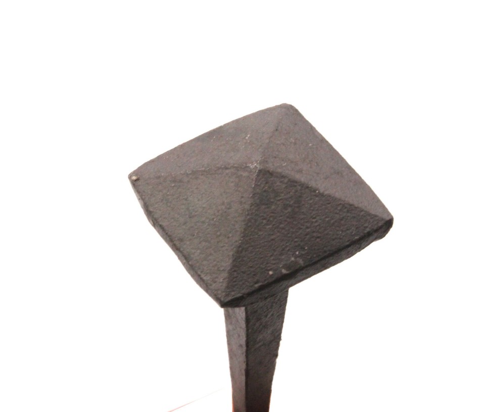 Iron Nails 4 pcs Hand Forged Black Antique Rustic Square Spike Head ...