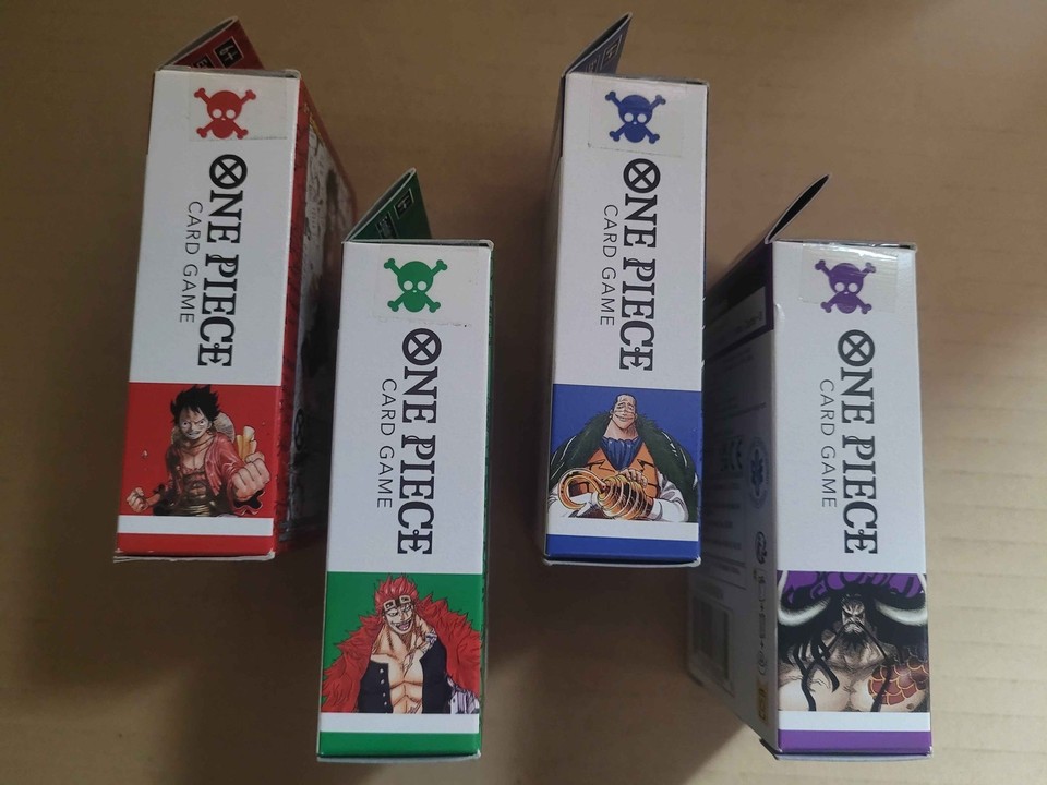 One Piece TCG - 1st Edition - Super Pre-Release Starter Deck set - ST01 ...