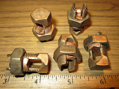 T&B Bronze Alloy Split Bolt Connectors Equal Main Tap 2 - 6 Solid ...