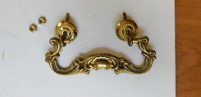 AAB Anglo American Vintage Victorian Shell Ornate Brass Drawer Bail ...