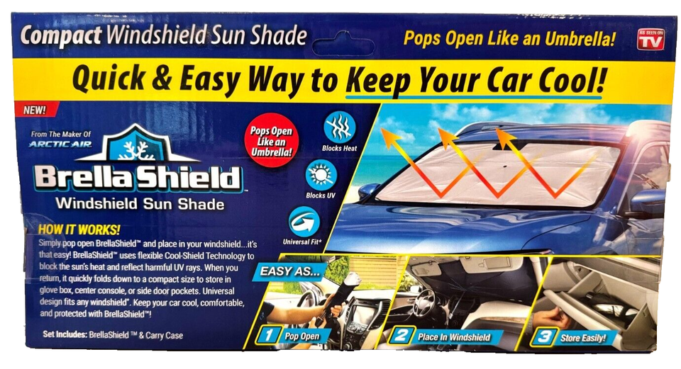 Ontel Brella Shield by Arctic Air, Car Windshield Sun Shade, As Seen on ...