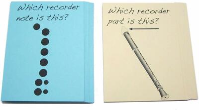 Recorder Fingering and Parts Flashcard Set | eBay