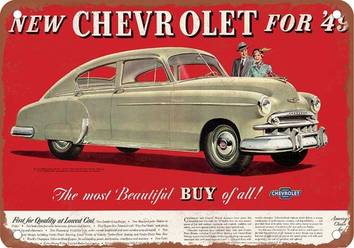 METAL SIGN - 1949 Chevrolet Vintage Ad 01 - Old Retro Rusty Look | eBay