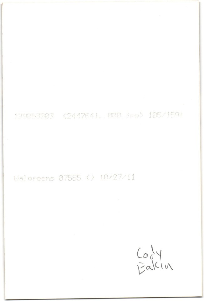 Cody Eakin Autographed 4x6 Color Photo Washington Capitals #50 Red A | eBay