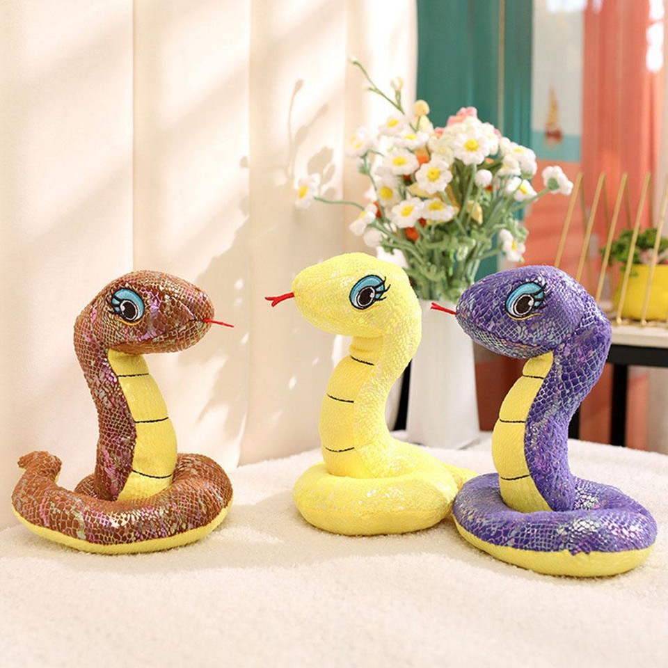 2025 Lunar New Year Decorations Snake Plush Toys Chinese Decor Snake ...