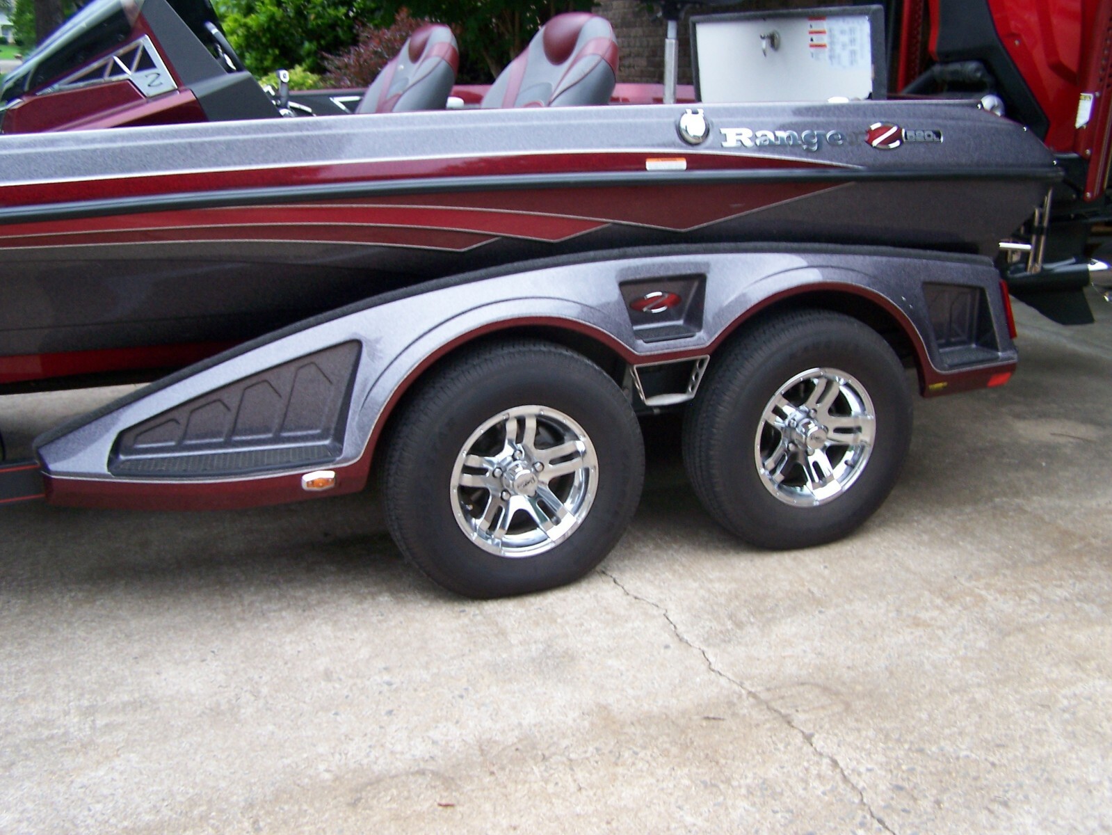 RANGER 'L'/'R' Series-BLK:Boat trlr fender/tire-17" strg cover exact ...