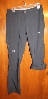 CABELA'S Ladies' Size 4 CONVERSION PANTS (gray w/ roll-tab capri length ...