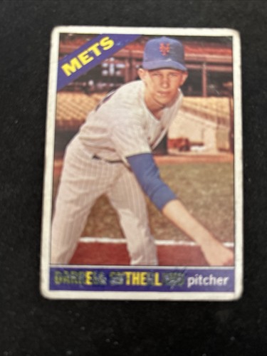 1966 Topps Rookie RC Card #191 Darrell Sutherland New York Mets P/G ...