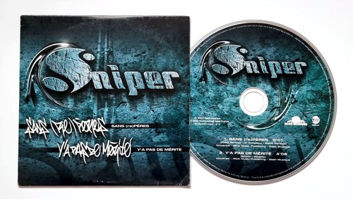 SNIPER - Sans (Re)Pères / Y'a Pas De Mérite (CD Single 2 Titres) VG+/G+ ...