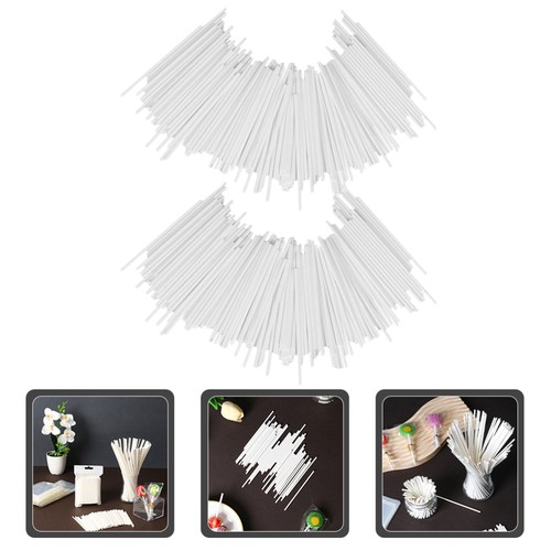 300pcs Cake Sticks Lollipop Making Sticks Chocolate Wrapping Paper ...