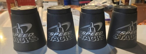 Set of 4 Black Original Speed Stacks Cups | Free Shipping | eBay