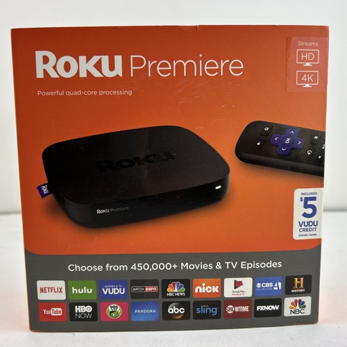 Roku Premiere (5th Generation) 4K Media Streamer 4620X - Black for sale ...