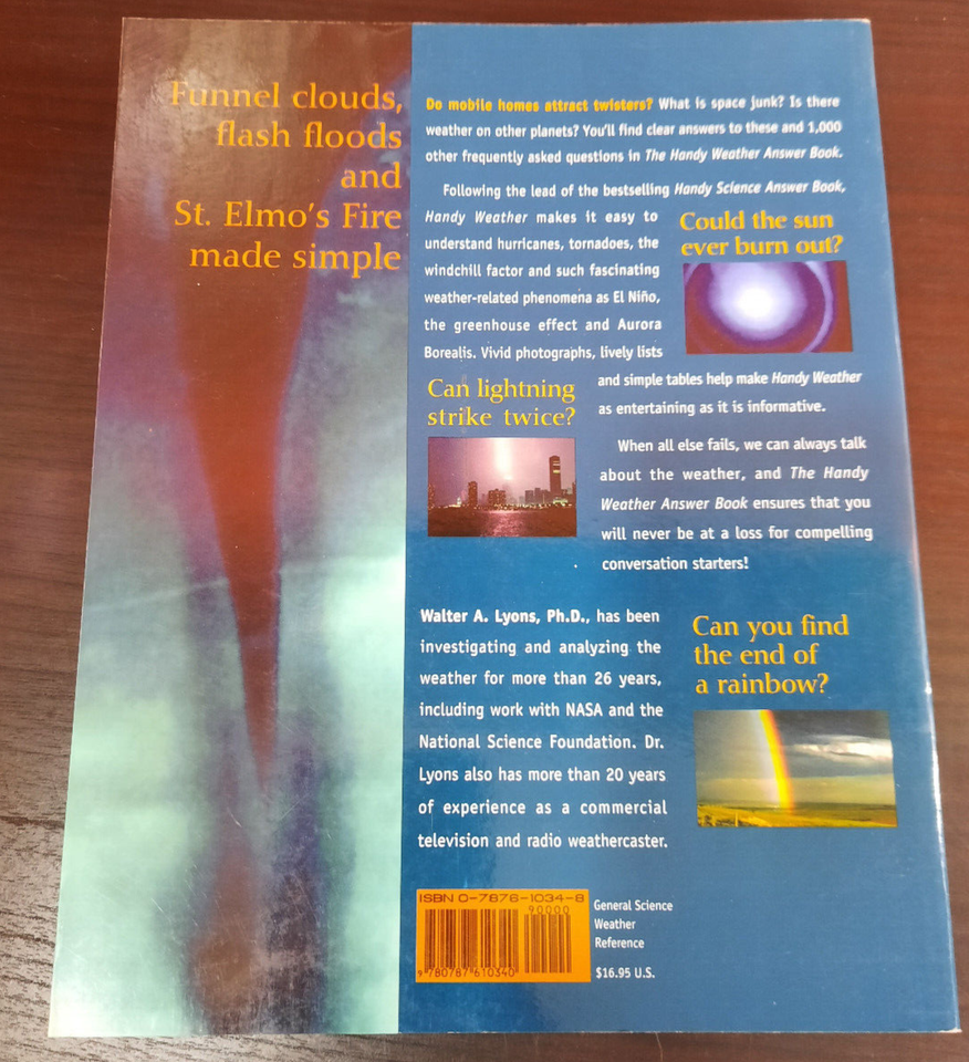 The Handy Weather Answer Book (The Handy Answer Book Series ...