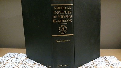American Institute of Physics Handbook Second Edition | eBay