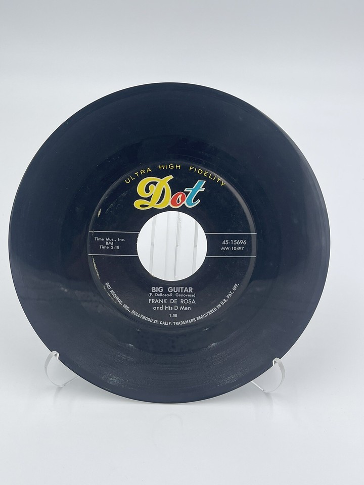 FRANK DE ROSA and his D Men IRISH ROCK / BIG GUITAR Dot 45 RPM (Orig ...