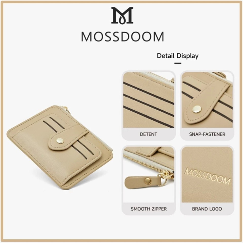 MOSSDOOM Wallet Women Cute PU Leather Short Cash Card Mini Purse Small ...