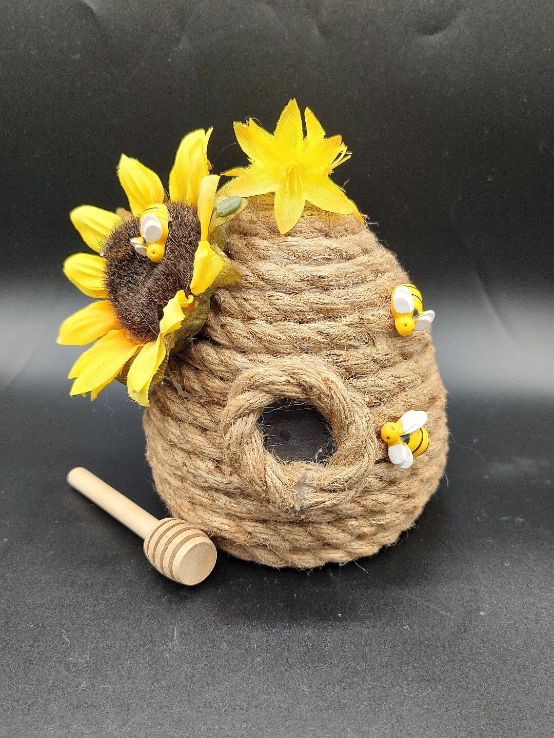 Handmade Bee Hive With Bees And Flowers | eBay