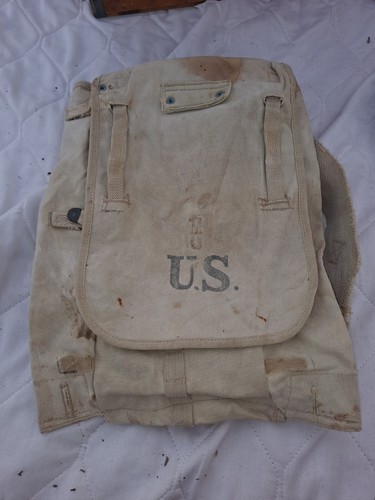 WWI US M1910 HAVERSACK KHAKI PACK Canvas Products Company 7/18 | eBay